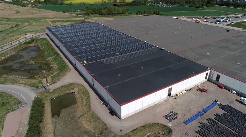 Norra Europas största lager får sin första solcellspark | Tanalys Norra Europas största lager får sin första solcellspark | Tanalys